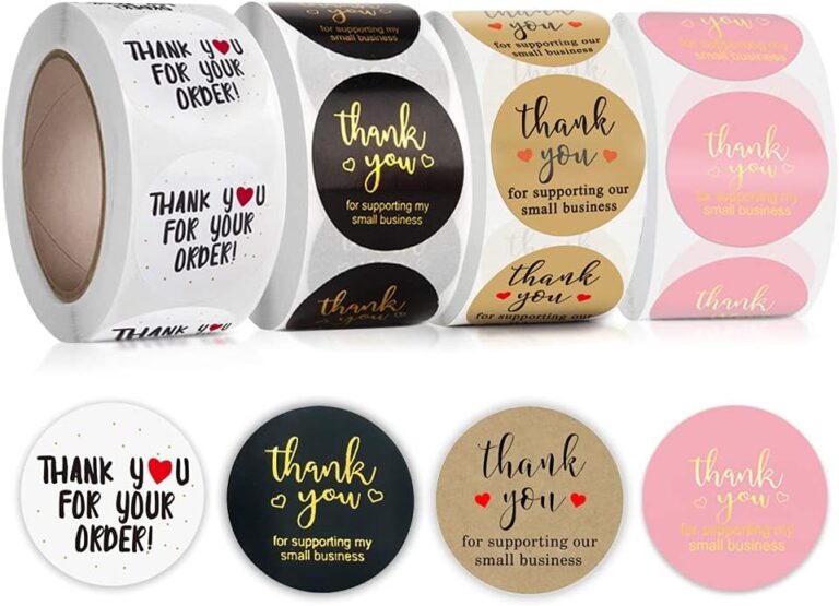 Stiker Thankyou Bulat, Manfaat Dan Tips Mendesainnya - LabelBarcode.id ...